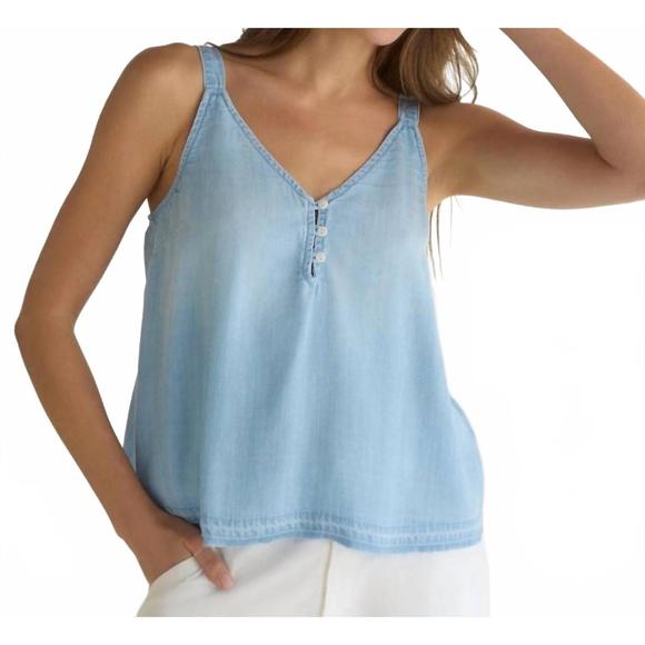 Bella Dahl | Tops | New Bella Dahl Button Front Camisole In Light Wash ...